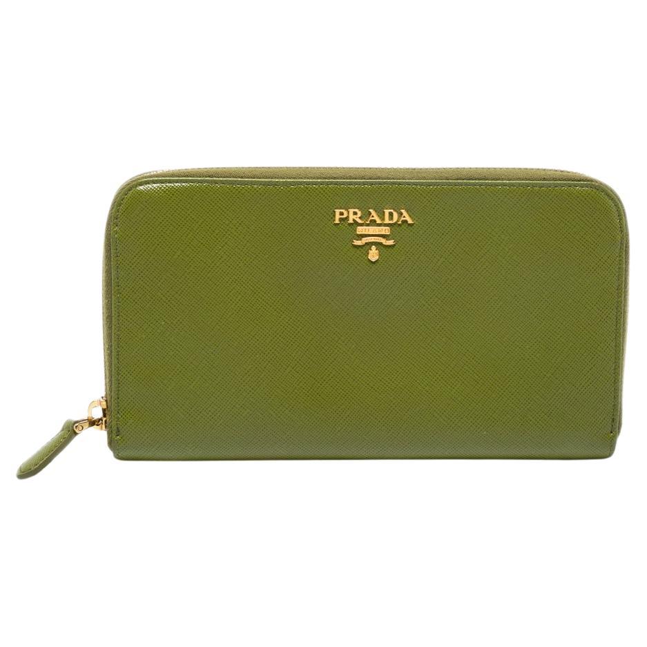 Prada Saffiano Lux Leather Wallet French Flap Wallet at 1stDibs