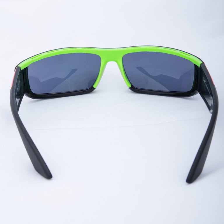 Prada Green Tented Linea Rossa Active Sunglasses Sps02u For Sale At
