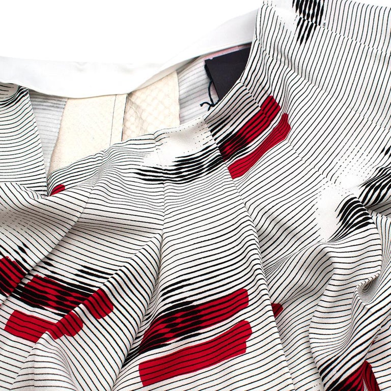 Prada Iconic Print and Python Print Runway Pleated Mini Skirt - Size US ...