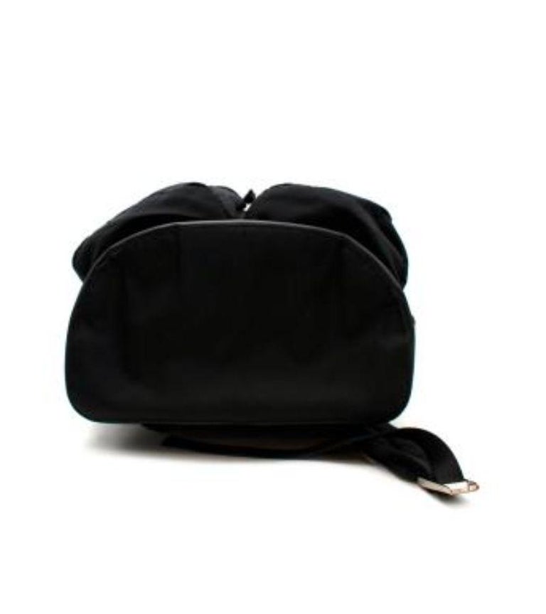 Prada Large Black Nylon Backpack For Sale at 1stDibs