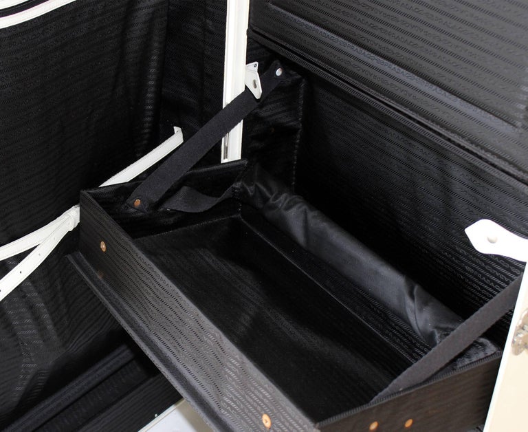 Prada Large White Suitcase, 2012 For Sale at 1stDibs