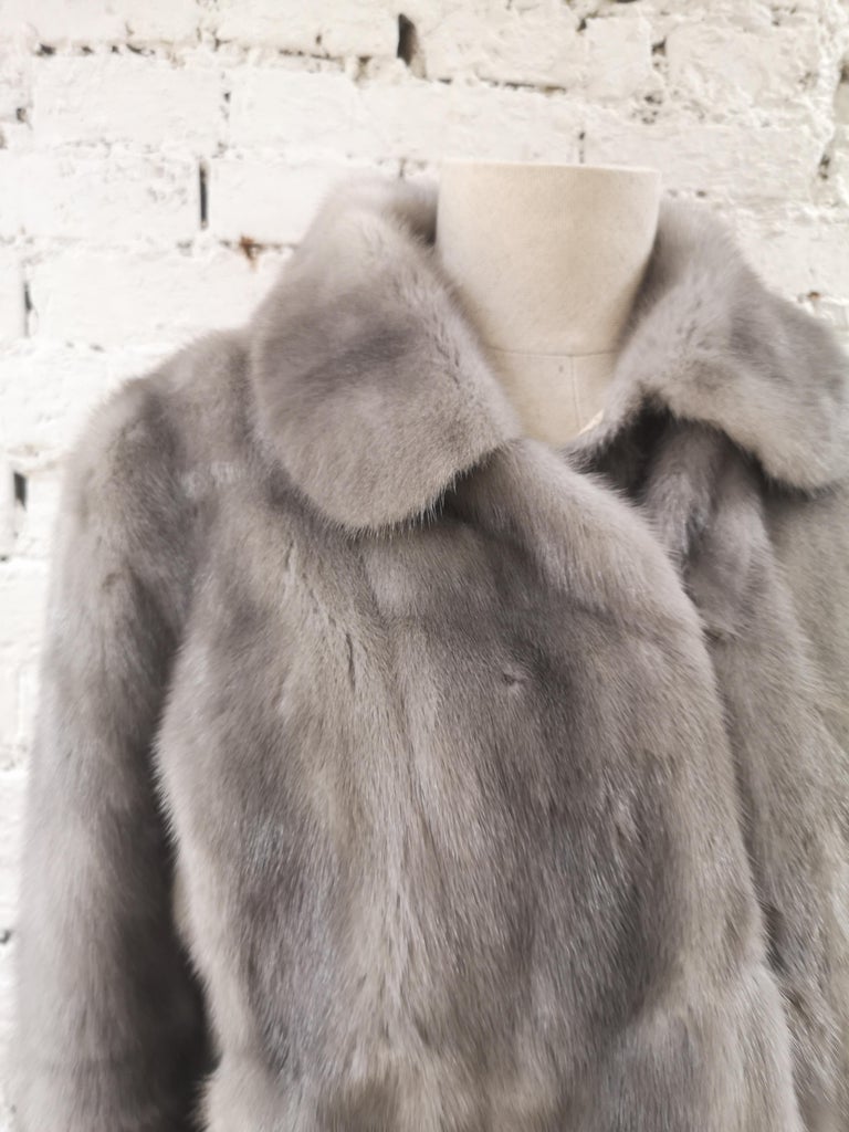 Prada light grey mink fur For Sale at 1stDibs | prada mink