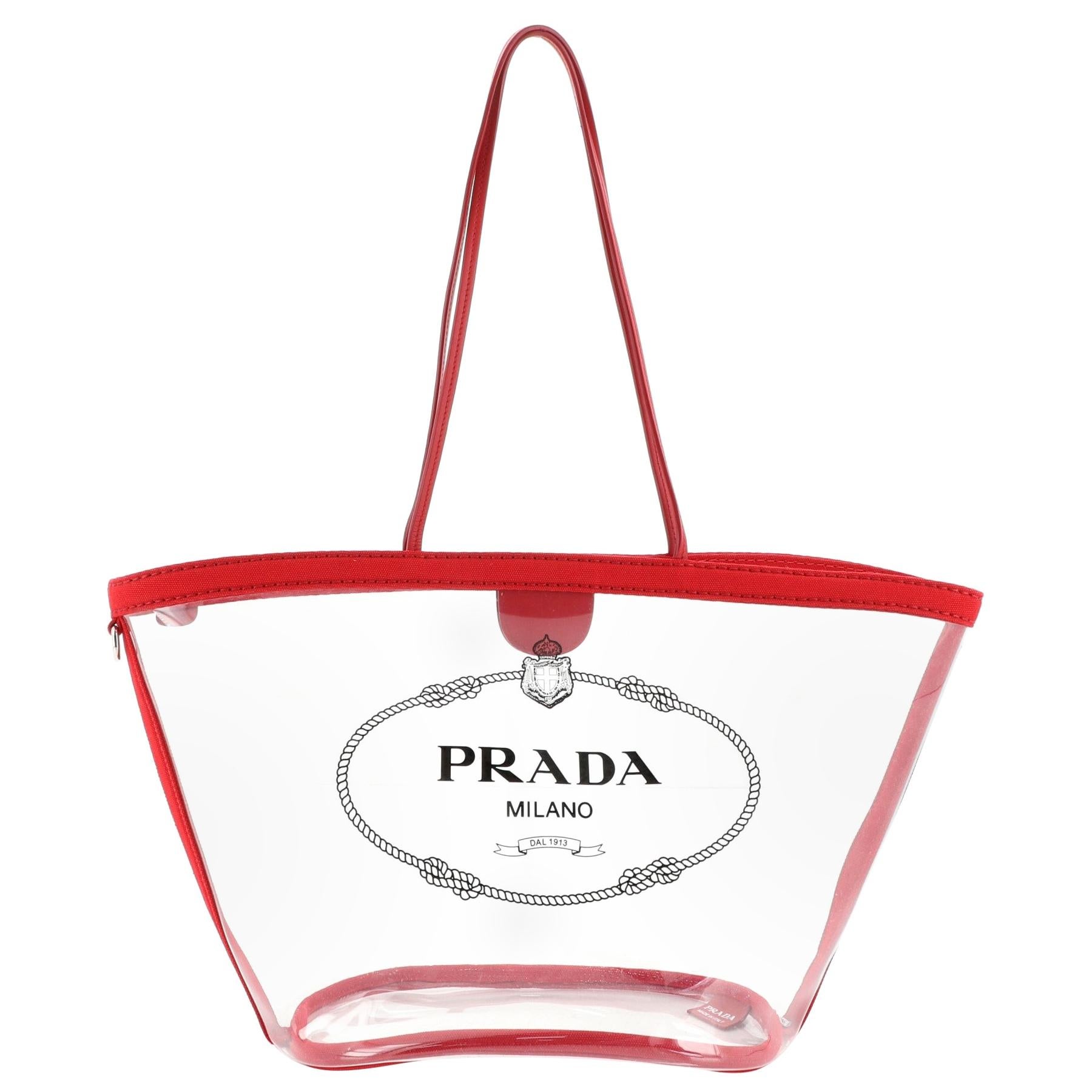 Prada Pvc - 7 For Sale on 1stDibs | prada pvc tote, prada pvc bag