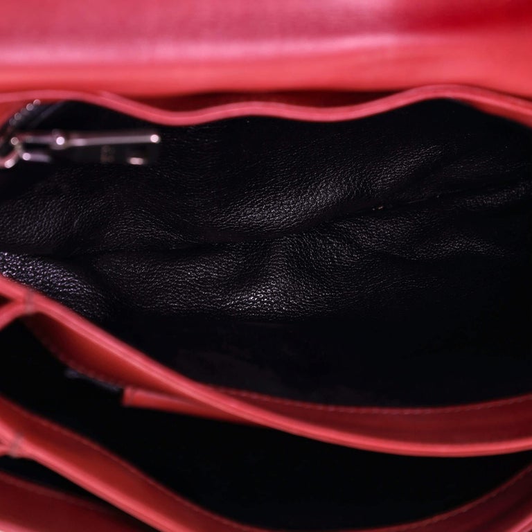 Prada Lux Chain Lock Flap Bag Vitello Soft Large at 1stDibs