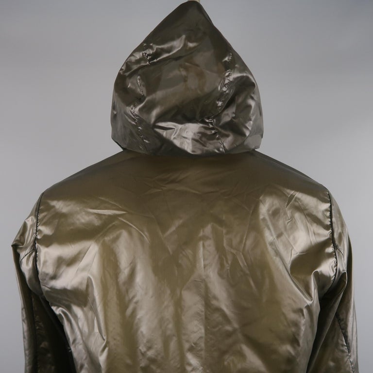 PRADA M Charcoal Polyamide Jacket at 1stDibs