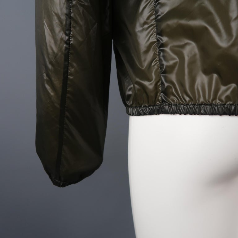 PRADA M Charcoal Polyamide Jacket at 1stDibs
