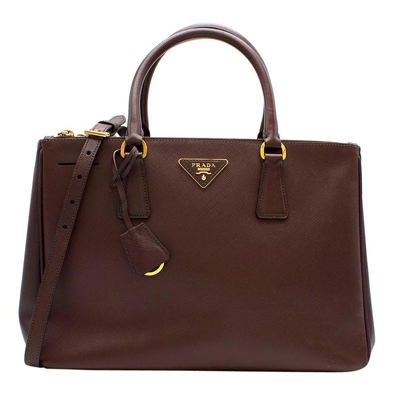 Prada Maroon Galleria Saffiano Leather Bag at 1stDibs | aspinal bags ...