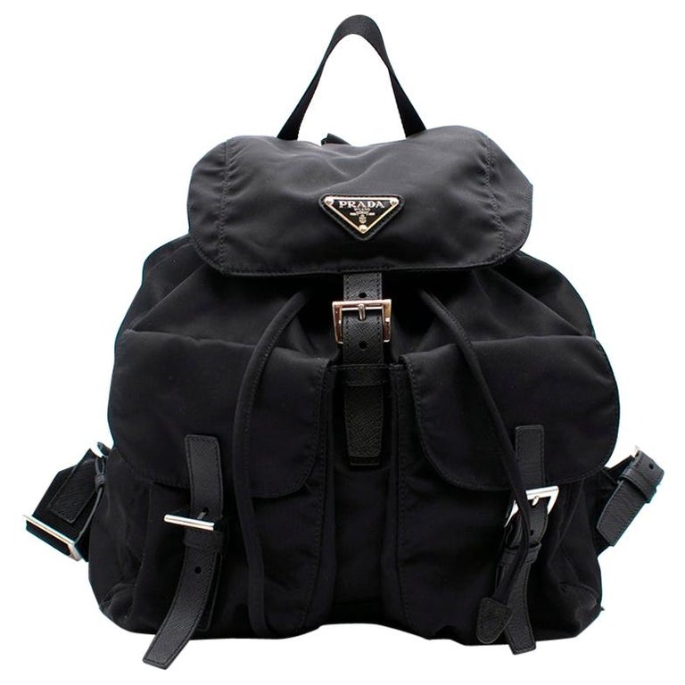 Prada Medium Nylon Backpack in Black For Sale at 1stDibs | prada nylon ...