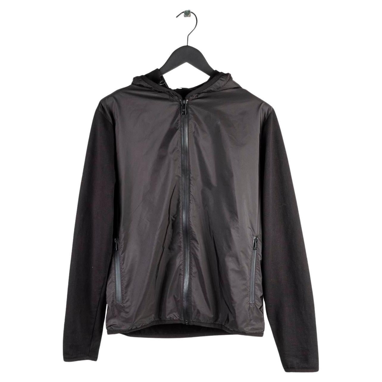 Prada Men Jacket Light Zipped Hooded Size XXL, S705 For Sale at 1stDibs
