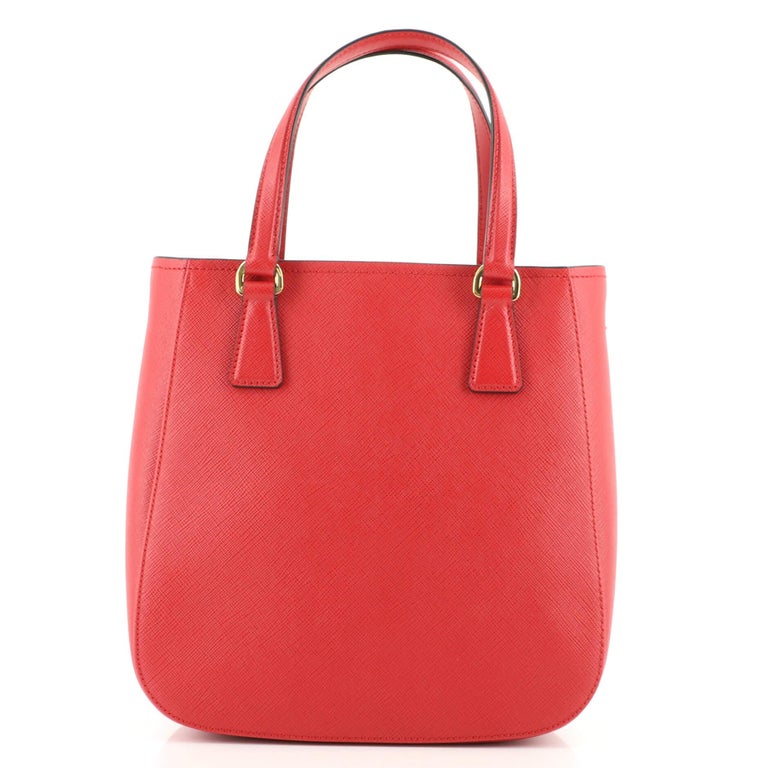 Prada Metropolis Tote Saffiano Leather Small For Sale at 1stDibs