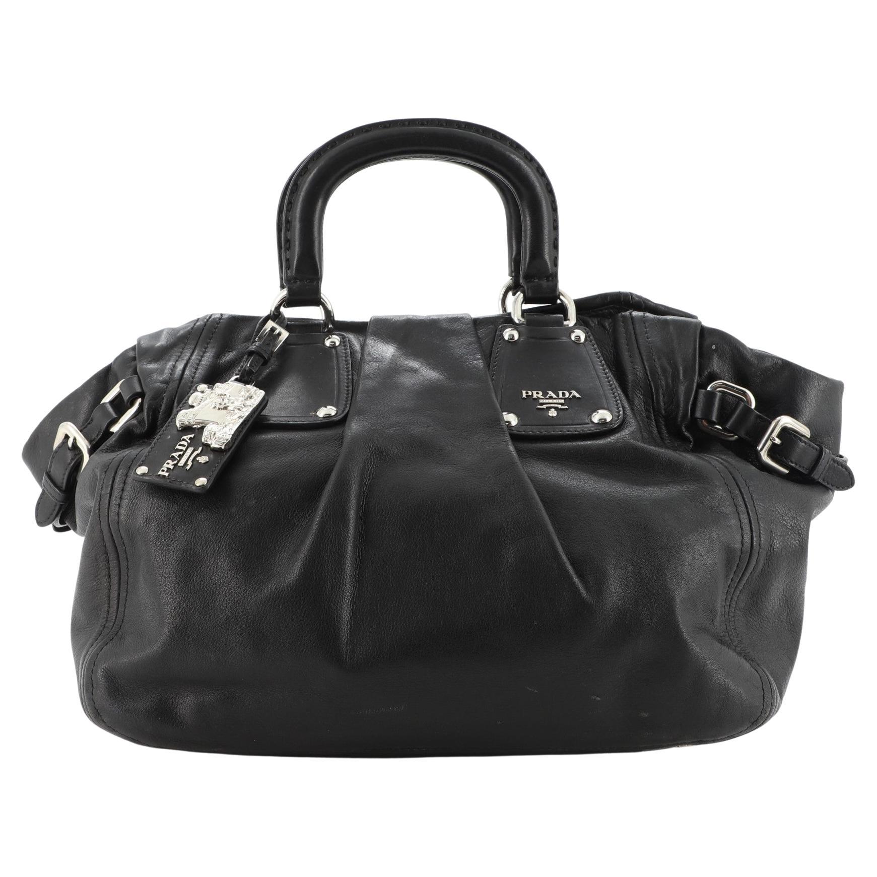 Prada Concept Double Zip Tote Calfskin Medium For Sale at 1stDibs