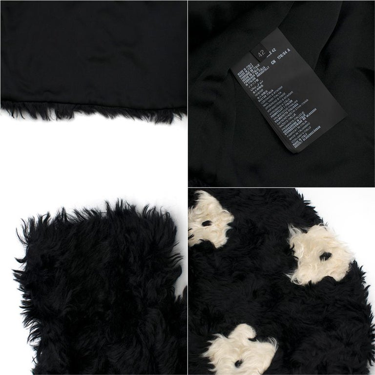 Prada Mohair Blend Faux Fur Jacket with Daisy Print S 42 at 1stDibs ...