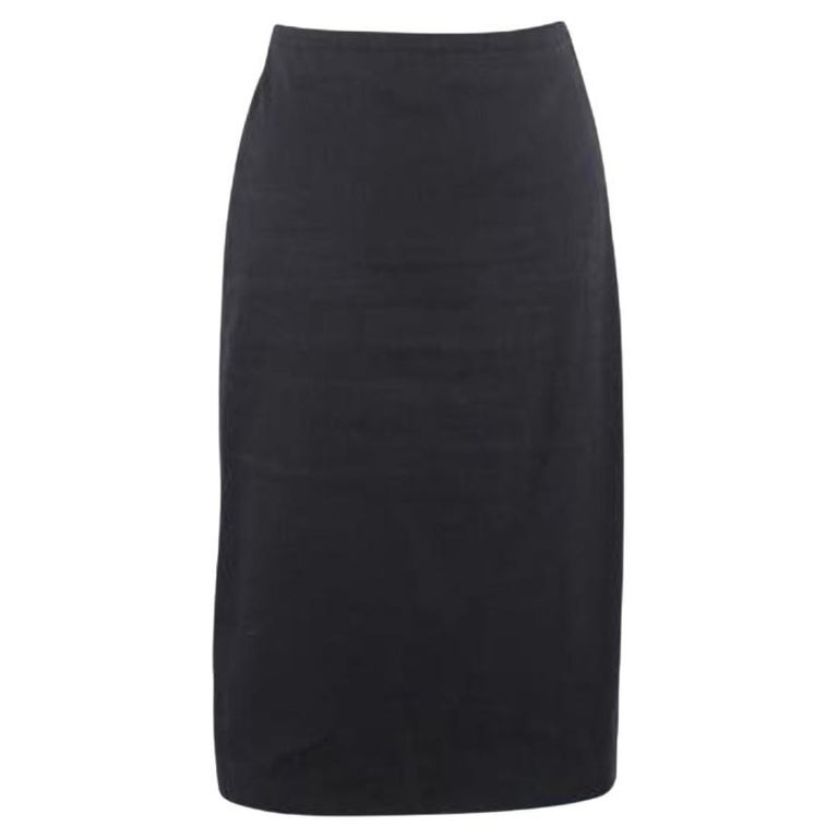 Prada Navy Pencil Skirt For Sale at 1stDibs