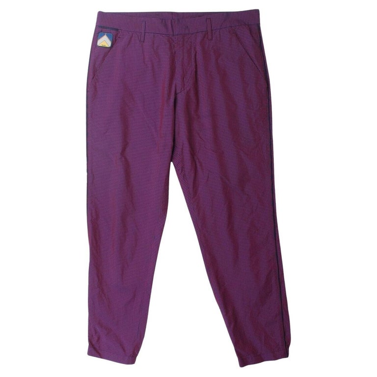 Prada Nylon Men Sweatpants Pants Size 48IT (W33) For Sale at 1stDibs