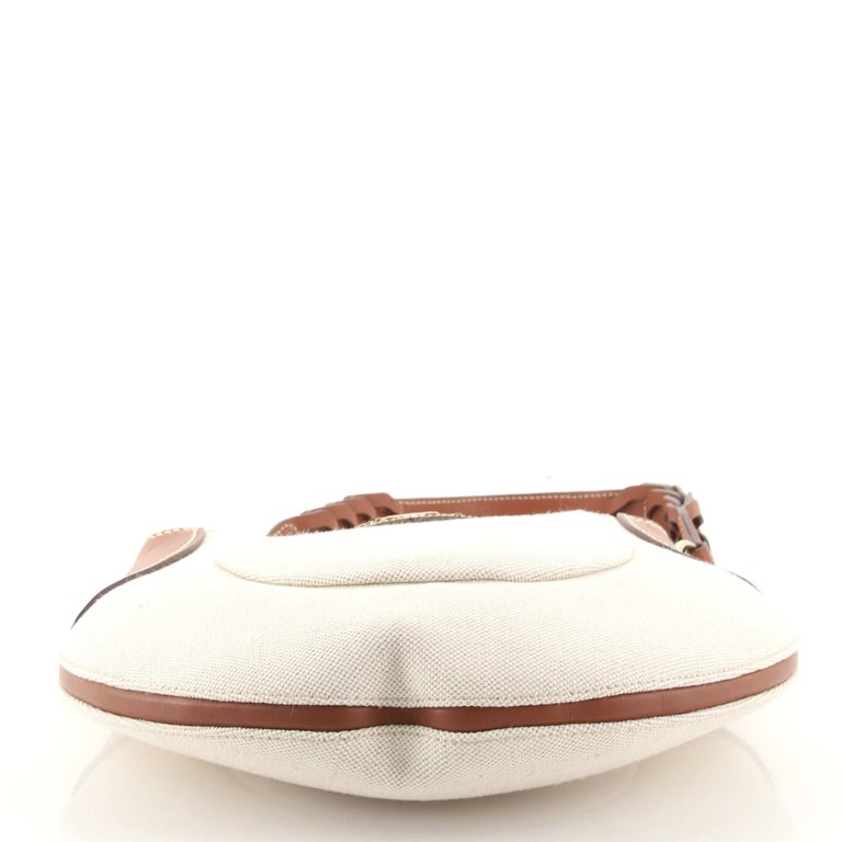 Prada Open Hobo Canvas with Leather at 1stDibs