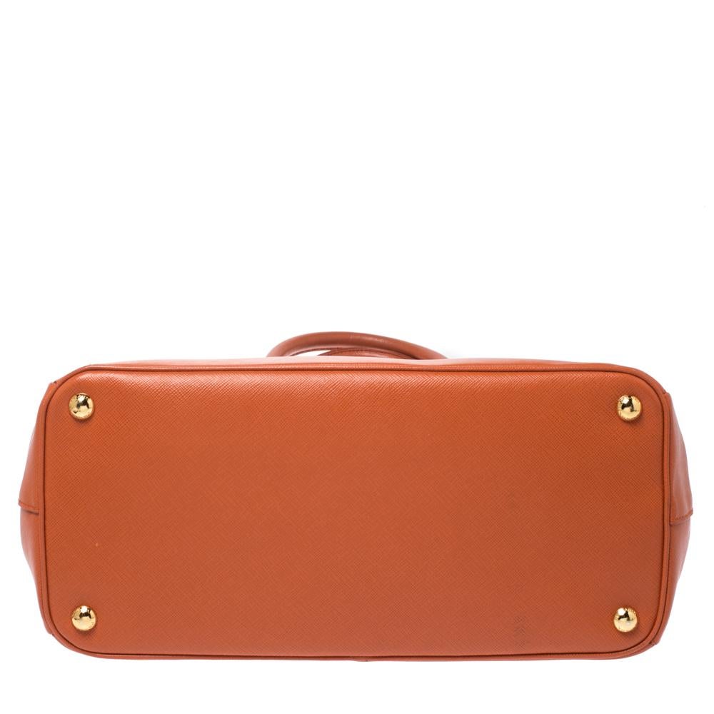 Prada Orange Saffiano Leather Parabole Tote at 1stDibs | prada saffiano ...