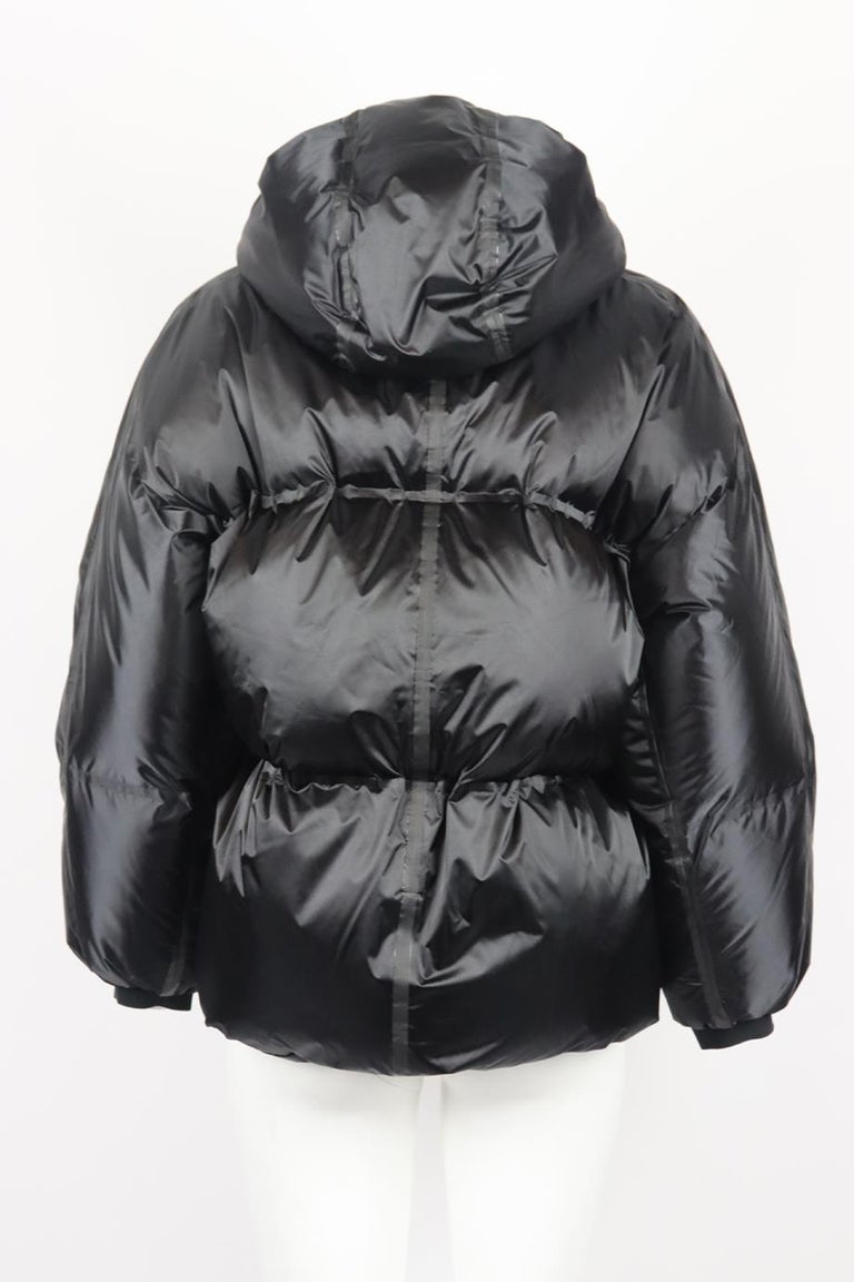 Prada Oversized Hooded Quilted Shell Down Jacket Xsmall For Sale at 1stDibs
