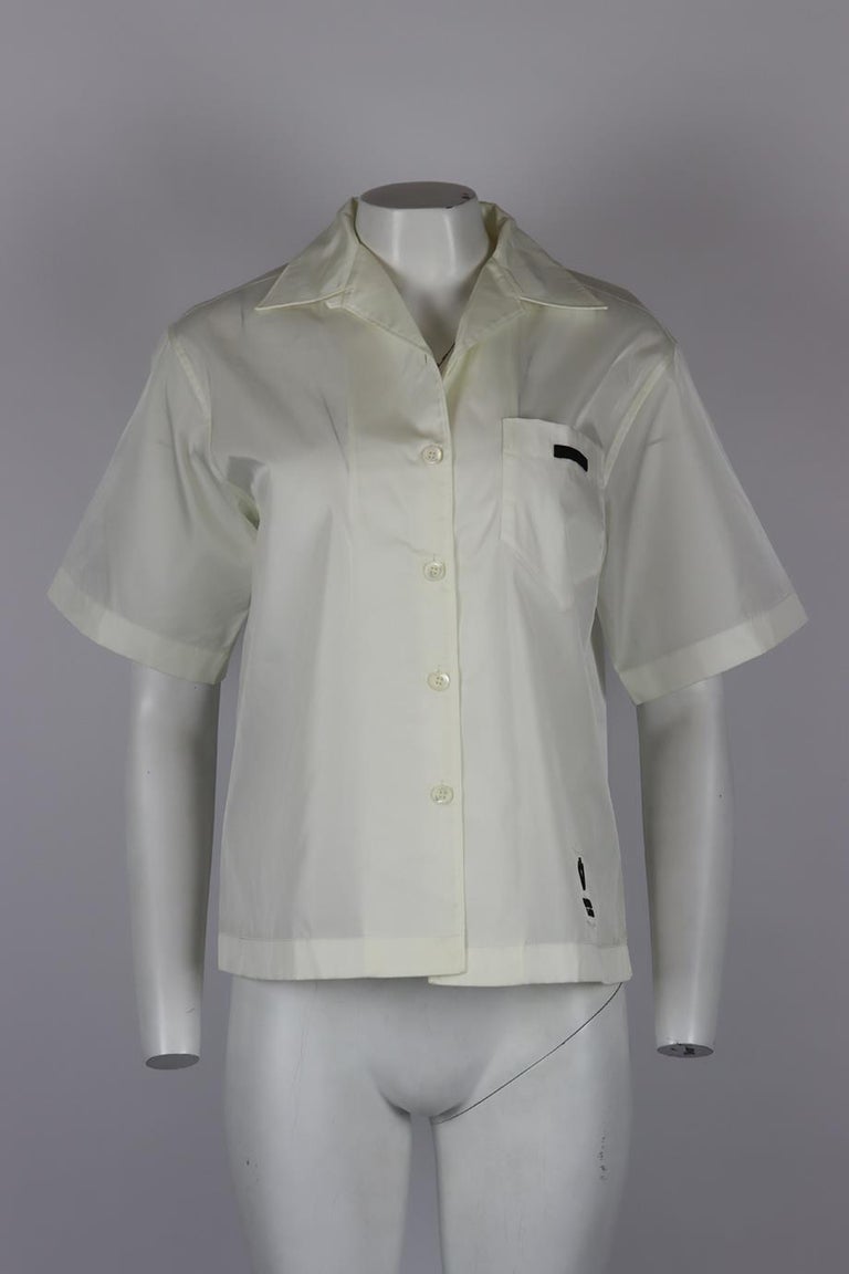Prada Oversized Shell Shirt It 36 Uk 4 For Sale at 1stDibs