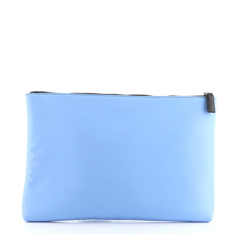 Prada Padded Clutch Tessuto Medium at 1stDibs
