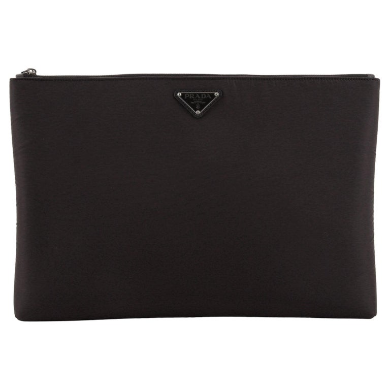 Prada Padded Clutch Tessuto Medium at 1stDibs