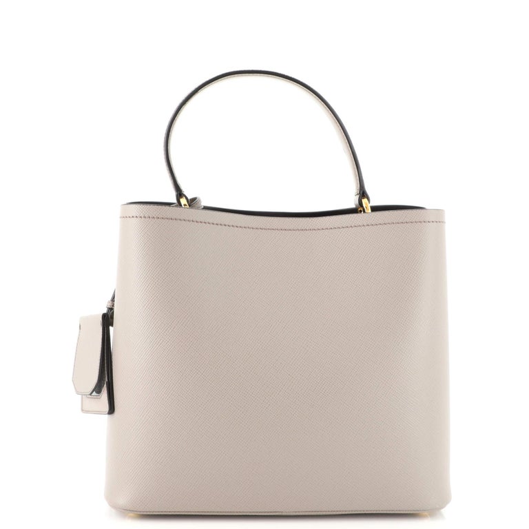 Prada Panier Bucket Bag Saffiano Leather Large For Sale at 1stDibs