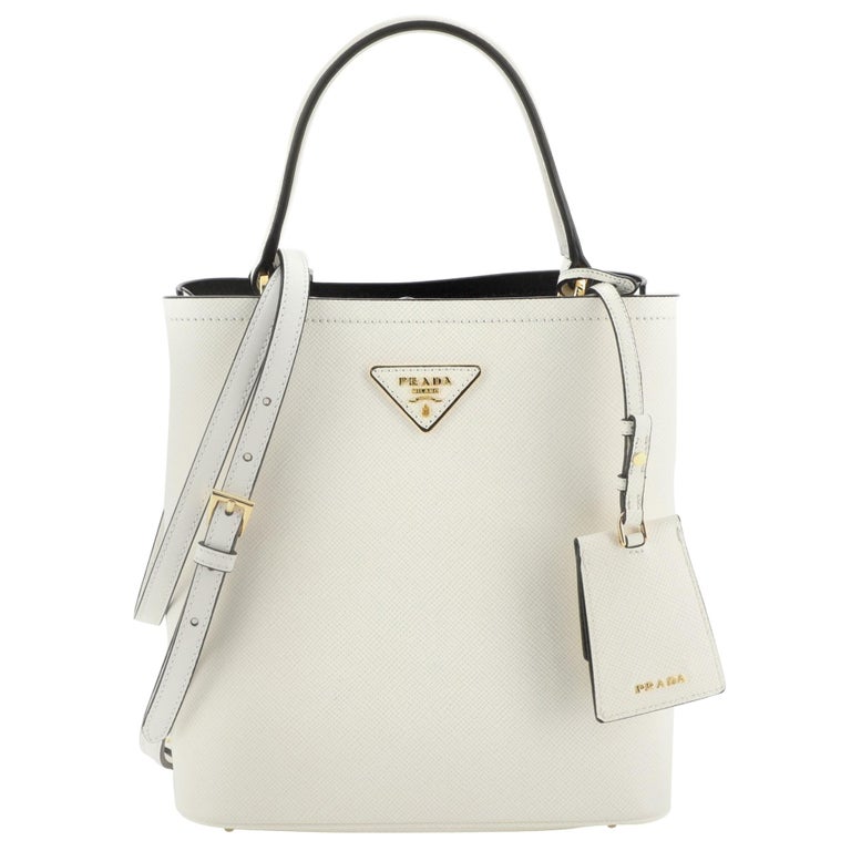 Prada Panier Bucket Bag Saffiano Leather Medium at 1stDibs
