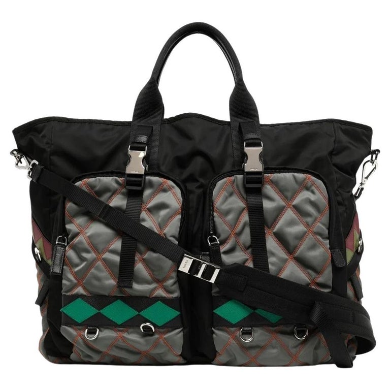 Prada patchwork travel bag at 1stDibs