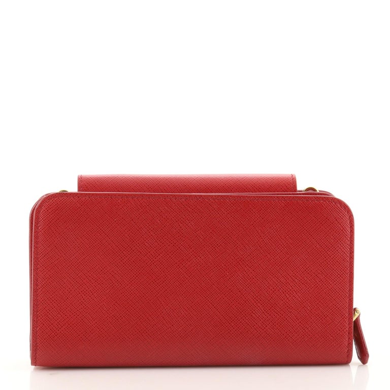 Prada Phone Case Wallet on Chain Saffiano Leather at 1stDibs | prada ...