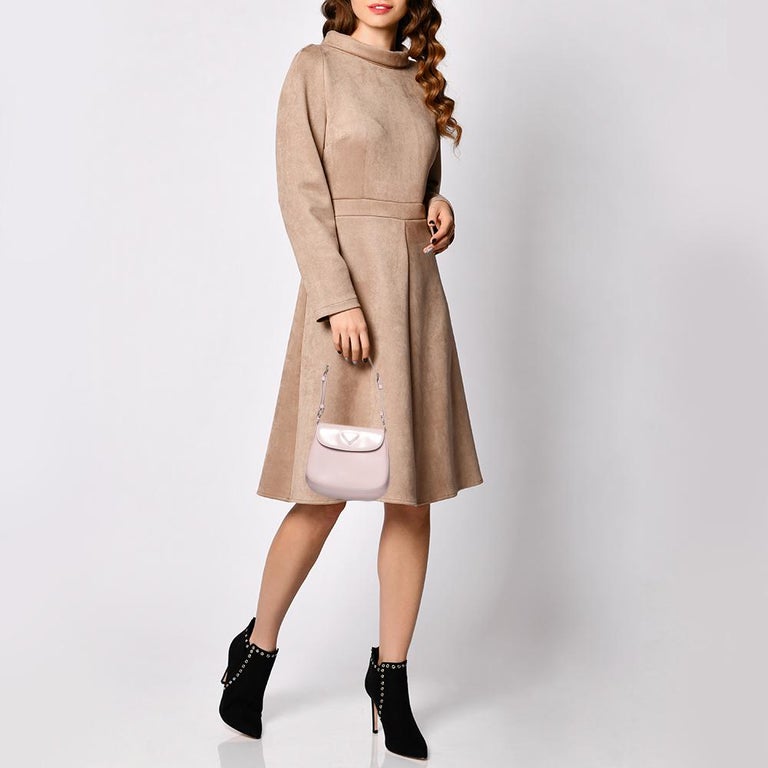 Prada Pink Cleo Leather Shoulder Bag at 1stDibs