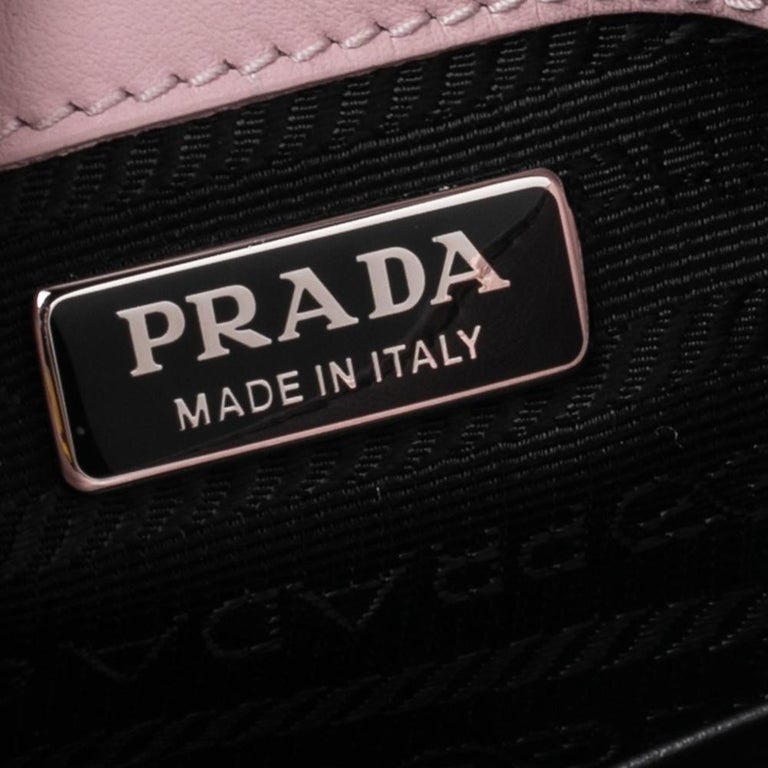 Prada Pink Cleo Leather Shoulder Bag at 1stDibs