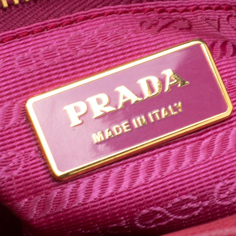 Prada Pink Nappa Leather Rose Satchel For Sale at 1stDibs | prada rose ...