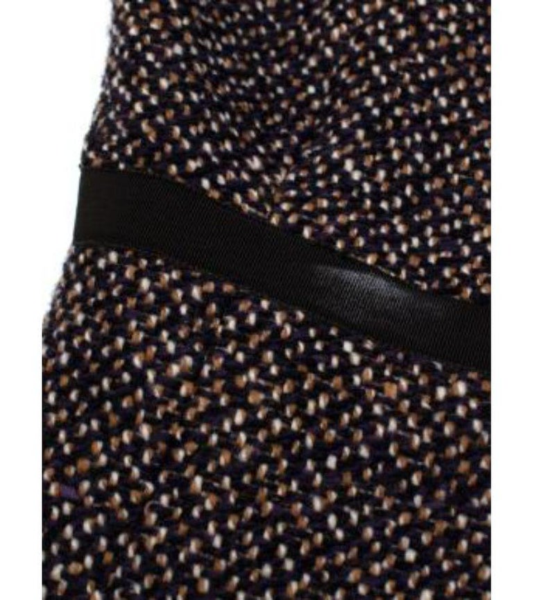 Prada Purple and beige tweed shell top For Sale at 1stDibs