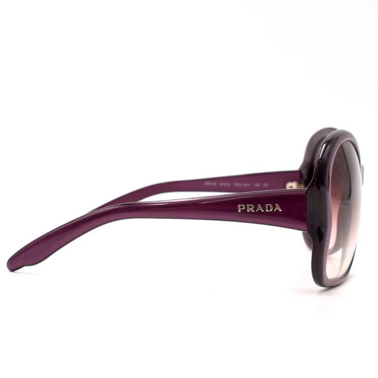 Prada Purple Oversized Sunglasses For Sale at 1stDibs | purple prada ...