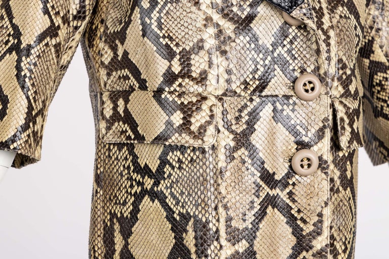 Prada Python Green Fur Coat Runway 2011 at 1stDibs