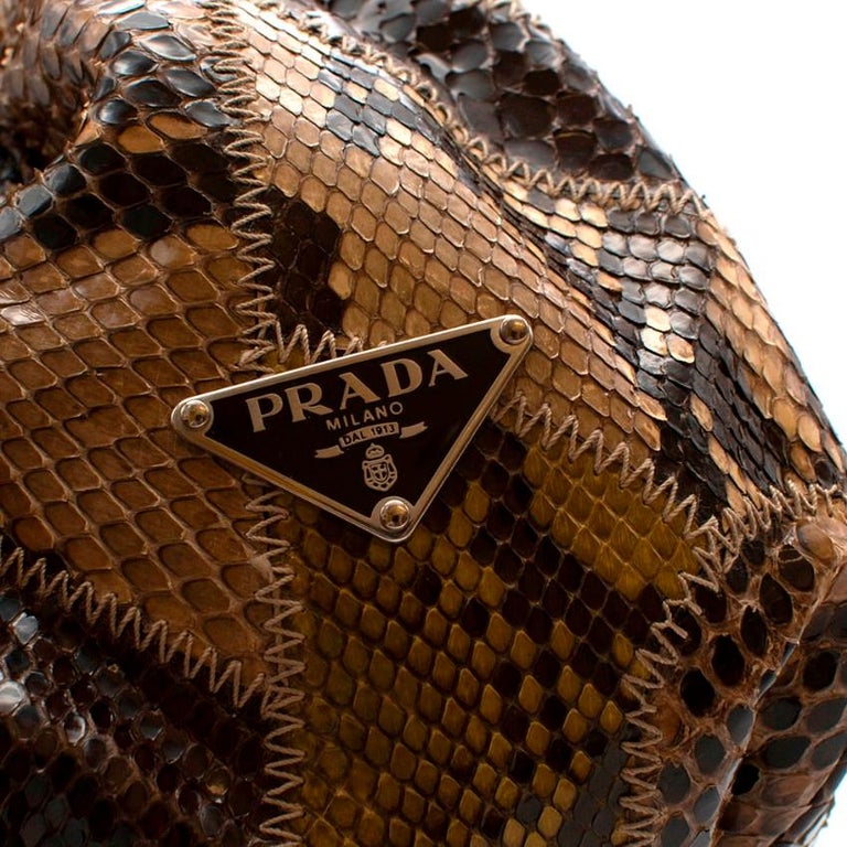 Prada Python Patchwork Shoulder Bag For Sale at 1stDibs | prada python ...