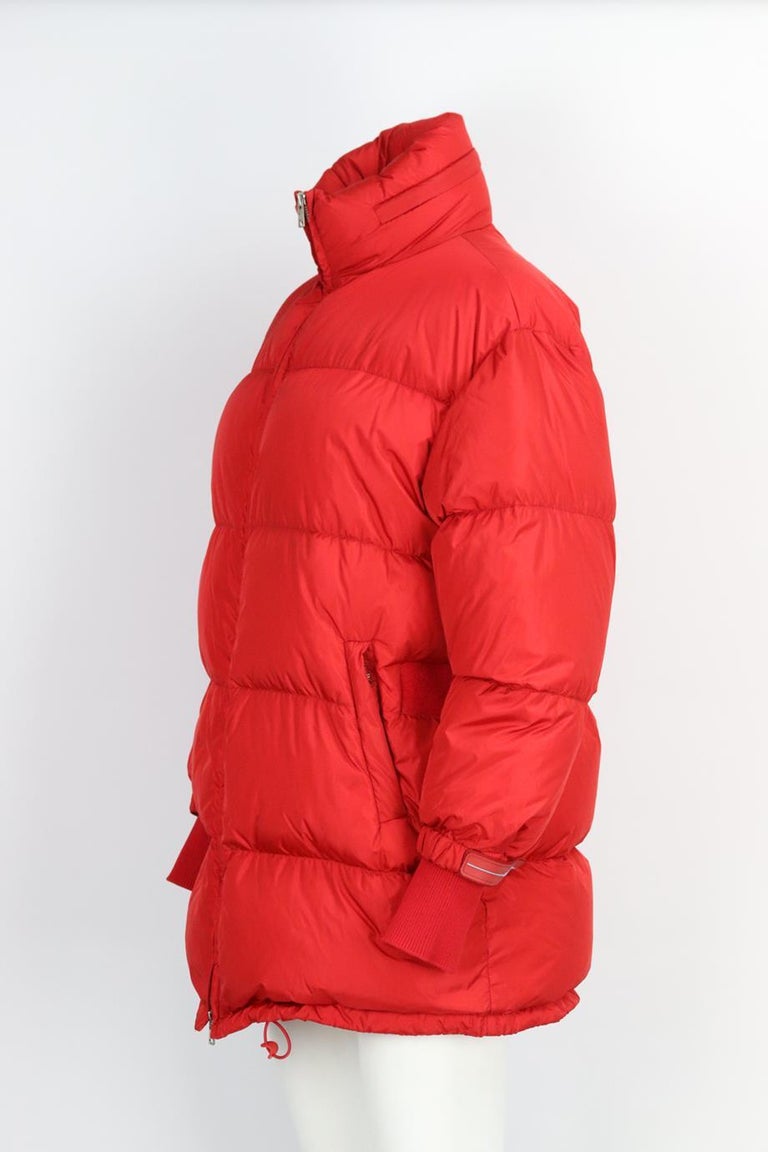 Prada Quilted Shell Down Jacket It 40 Uk 8 For Sale at 1stDibs