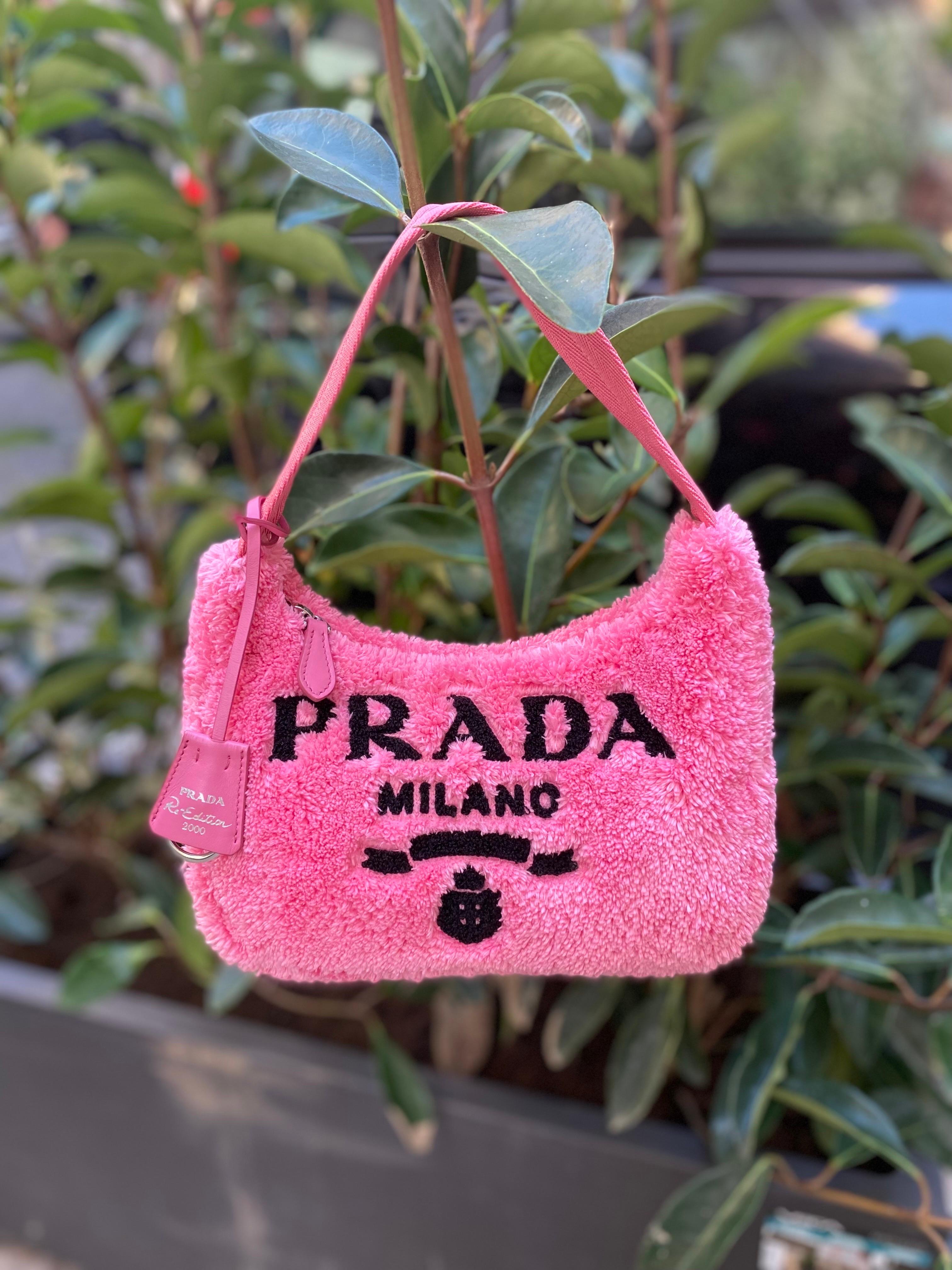 Prada Re-edition 2000 Pink Shoulder Bag at 1stDibs