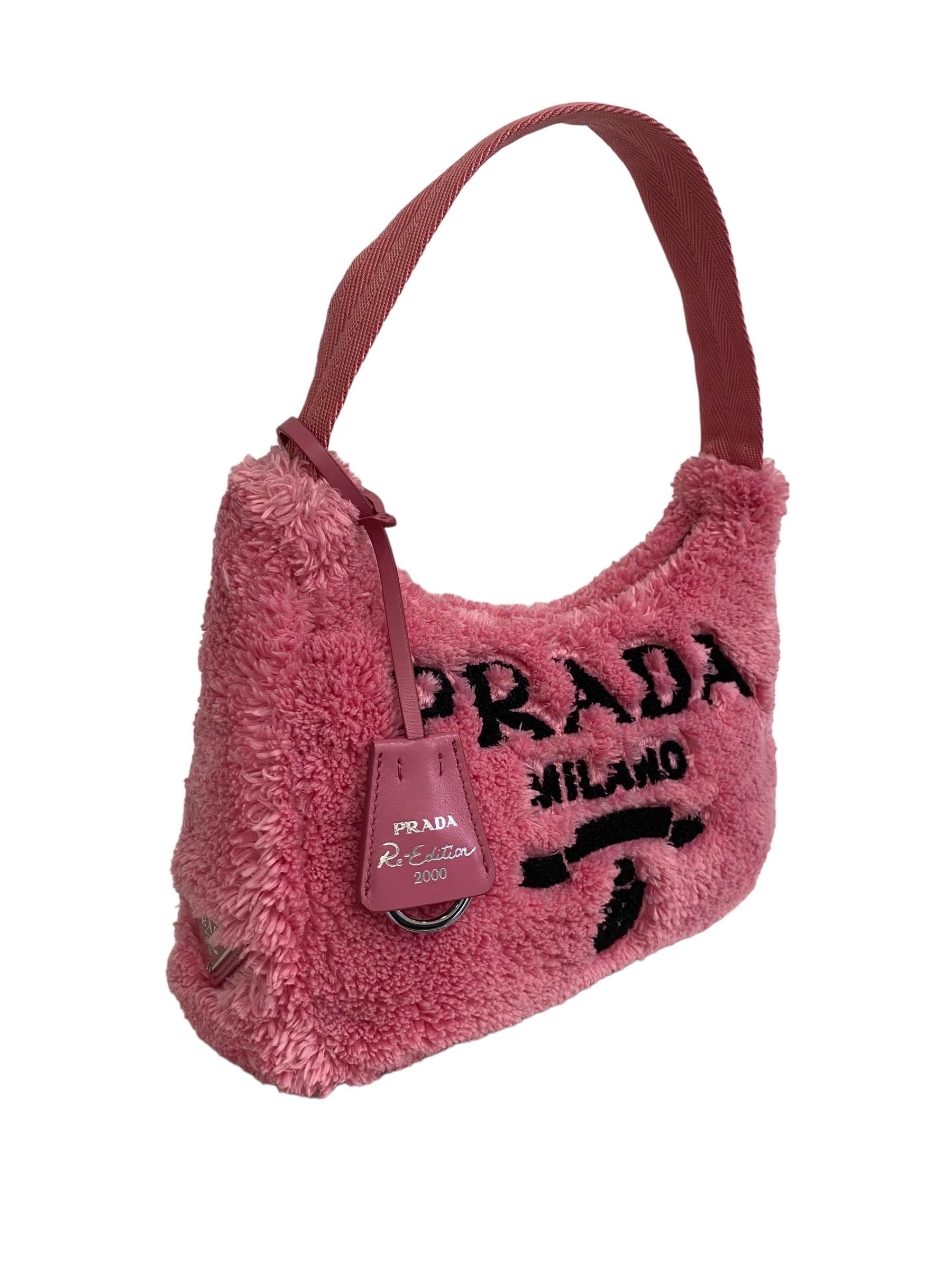 Prada Re-edition 2000 Pink Shoulder Bag at 1stDibs
