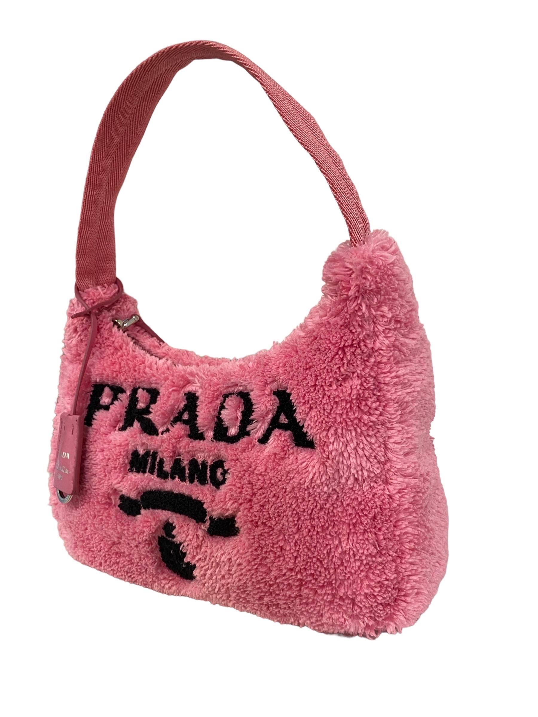 Prada Re-edition 2000 Pink Shoulder Bag at 1stDibs