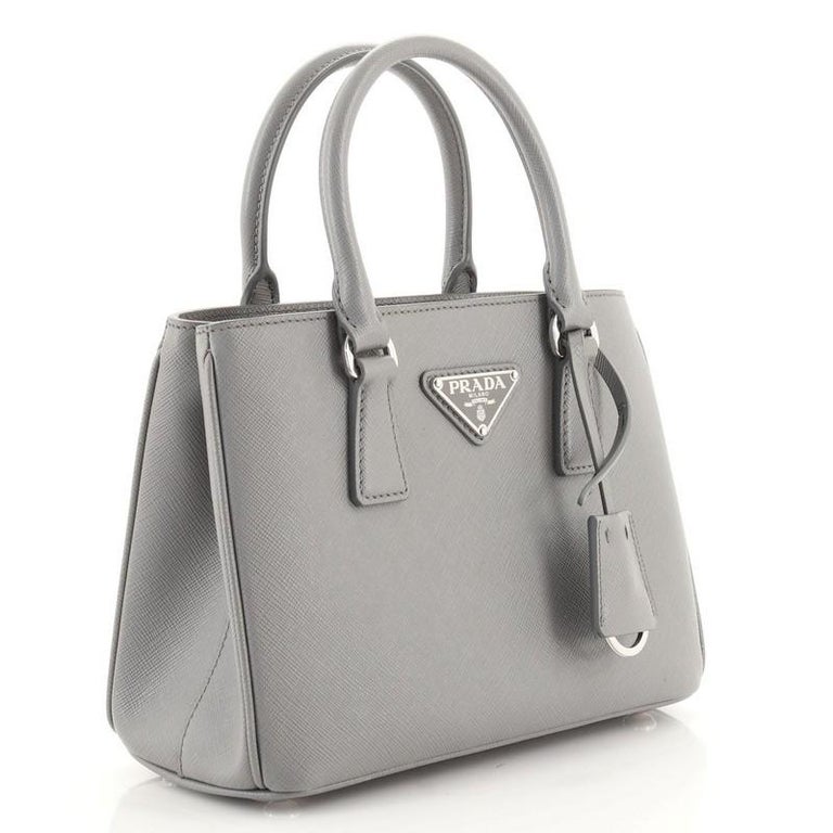 Prada Re-Edition Galleria Tote Saffiano Leather Micro at 1stDibs