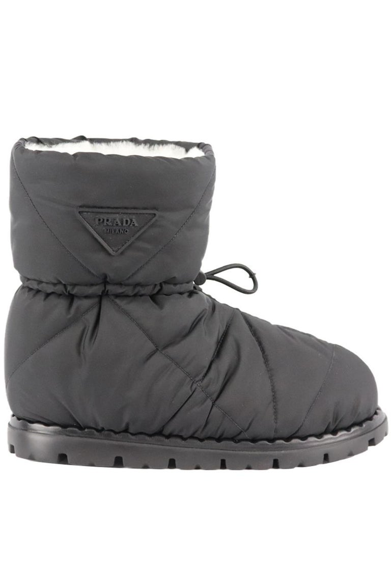 Prada Re-nylon Quilted Padded Shell Ankle Boots Eu 38 Uk 5 Us 8 For ...