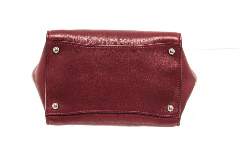 Prada Red Calf Twin Pocket Tote Bag For Sale at 1stDibs