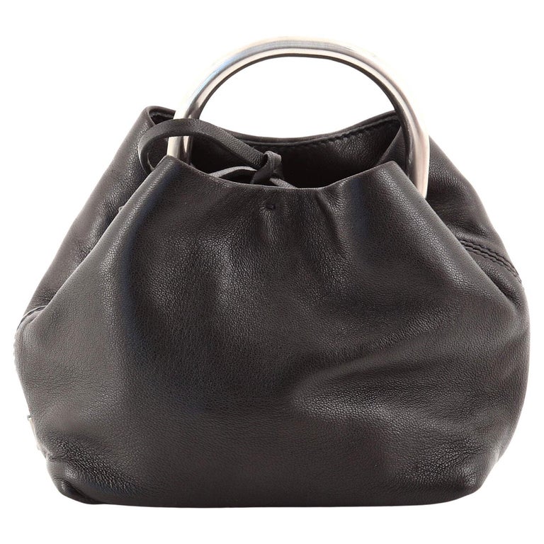 Prada Ring Handle Bag Leather Small at 1stDibs