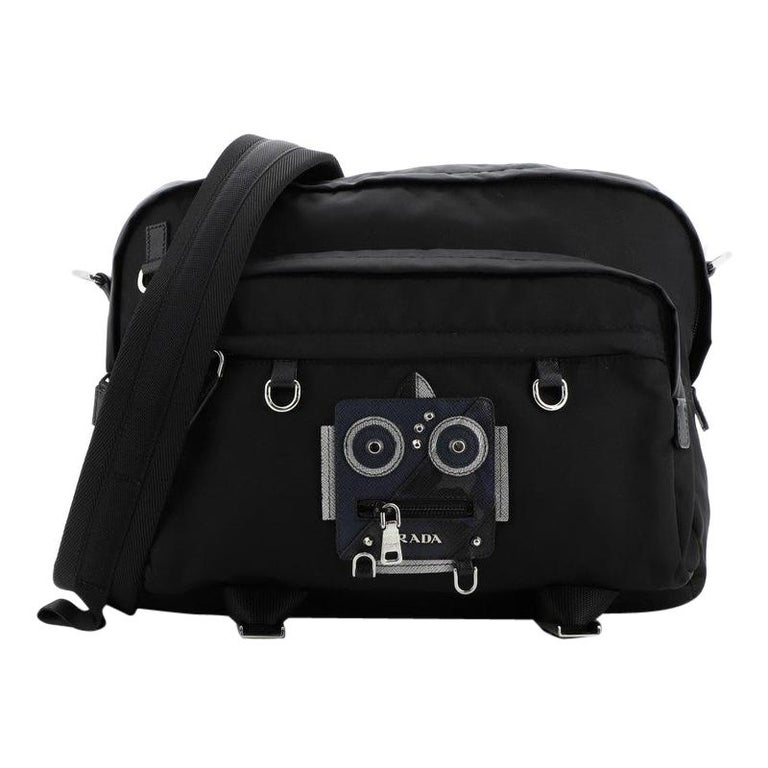 Prada Robot Messenger Bag Tessuto Medium at 1stDibs