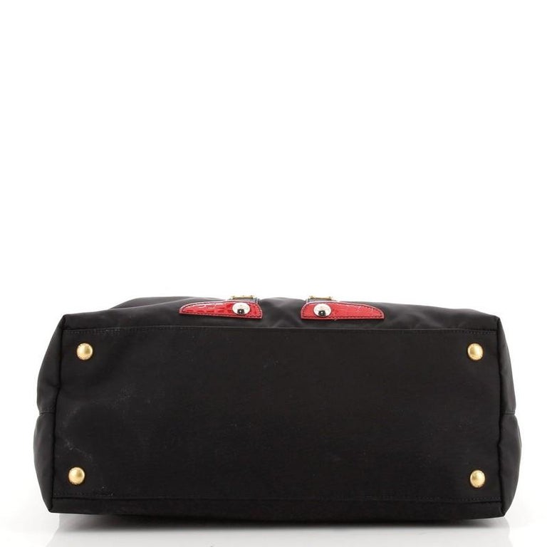 Prada Robot Zip Tote Tessuto Medium at 1stDibs