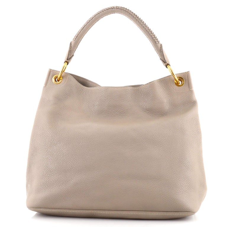Prada Rolled Hobo Vitello Daino Large at 1stDibs