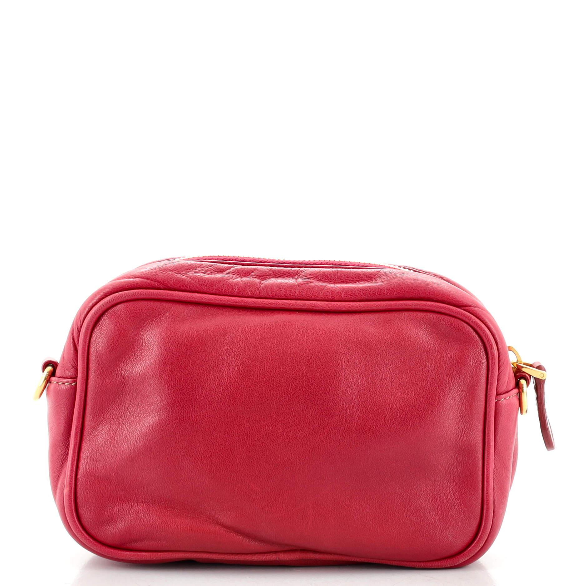 Prada Rose Zip Crossbody Bag Leather Mini at 1stDibs | prada bag rose ...