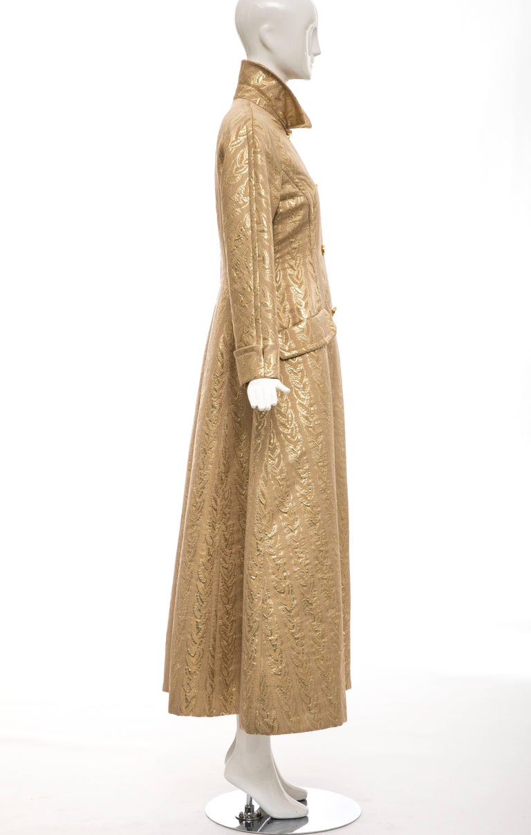 Prada Runway Gold Brocade Evening Coat, Fall 1992 For Sale at 1stDibs ...
