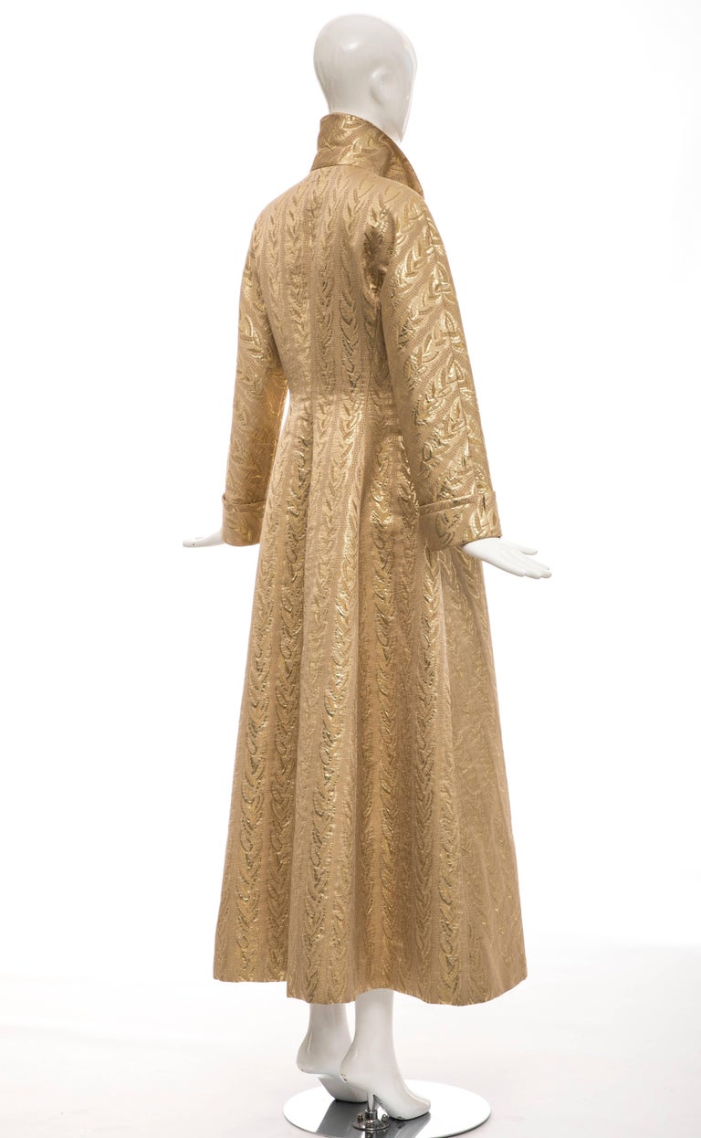 Prada Runway Gold Brocade Evening Coat, Fall 1992 For Sale at 1stDibs ...