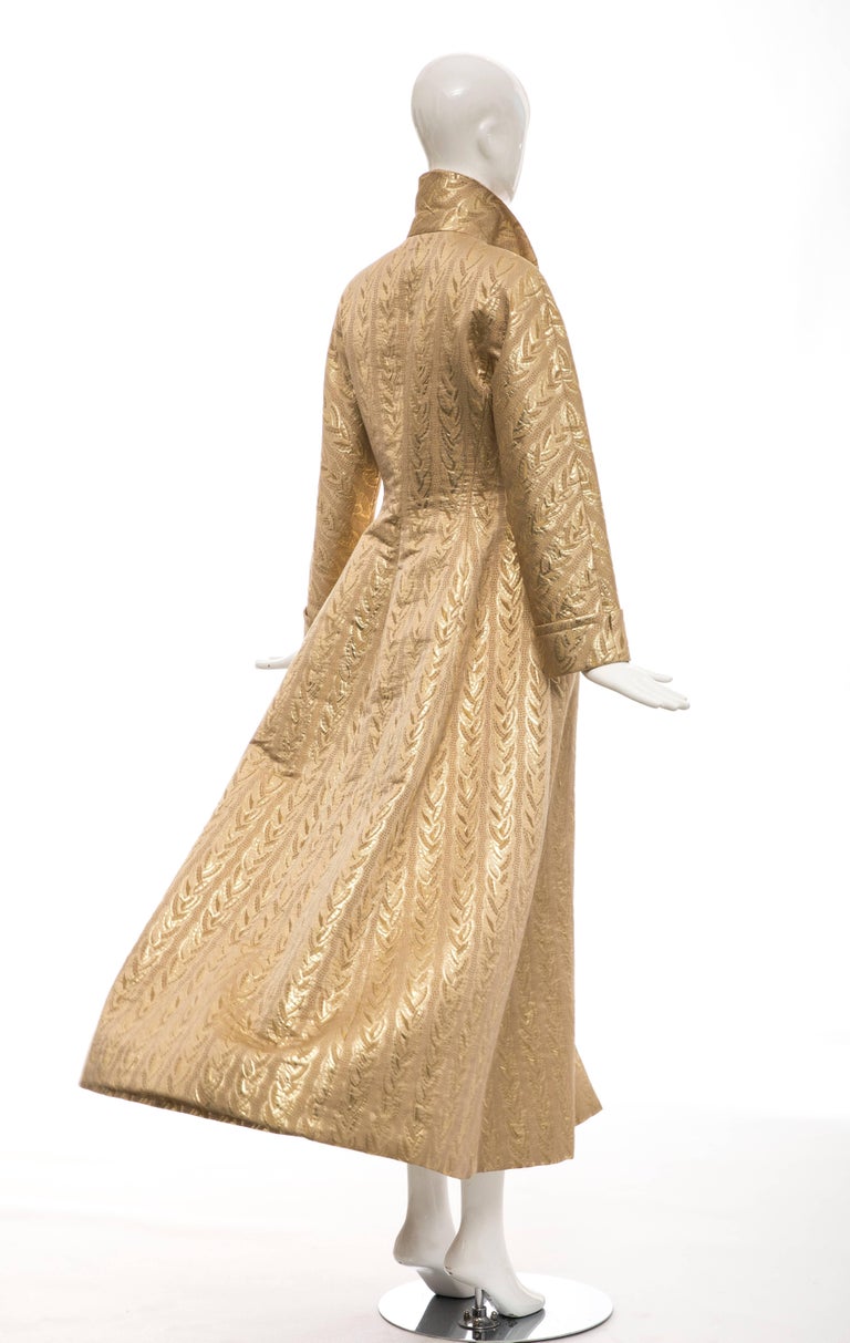 Prada Runway Gold Brocade Evening Coat, Fall 1992 For Sale at 1stDibs ...